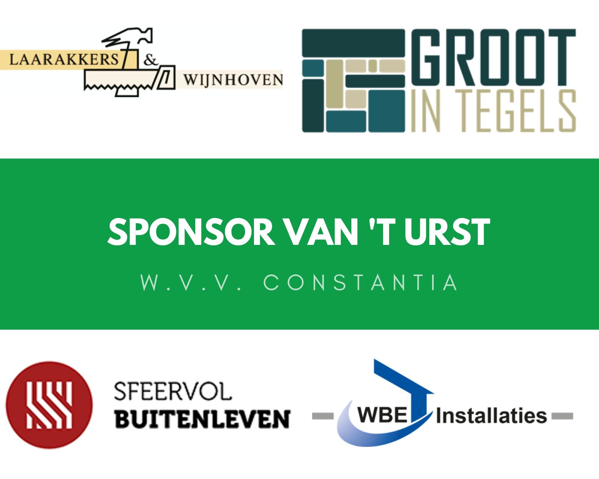 Nieuwe sponsor van 't urst | W.V.V. Constantia